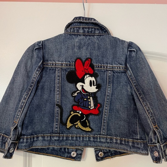 GAP | Jackets & Coats | Minnie Mouse Denim Jacket | Poshmark